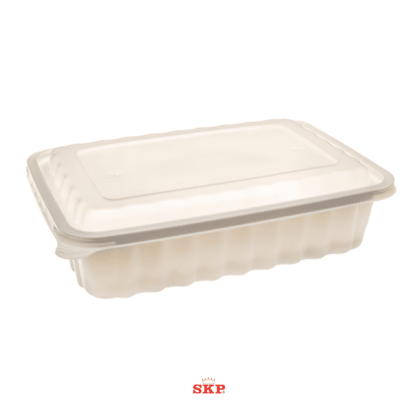 1280ml SKP Ecovue Biodegradable Wave Pattern Disposable Container With ...