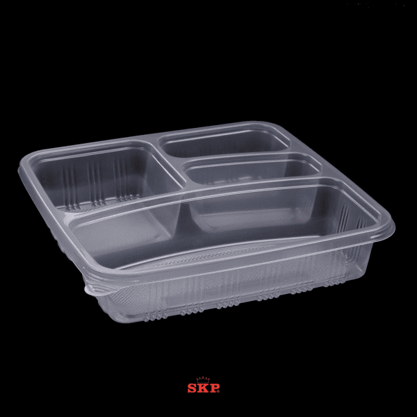 SKP Disposable Compartment Square Plastic Container/Food Packaging With ...