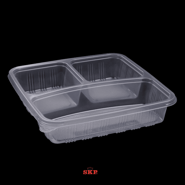 SKP Disposable Compartment Square Plastic Container/Food Packaging With ...
