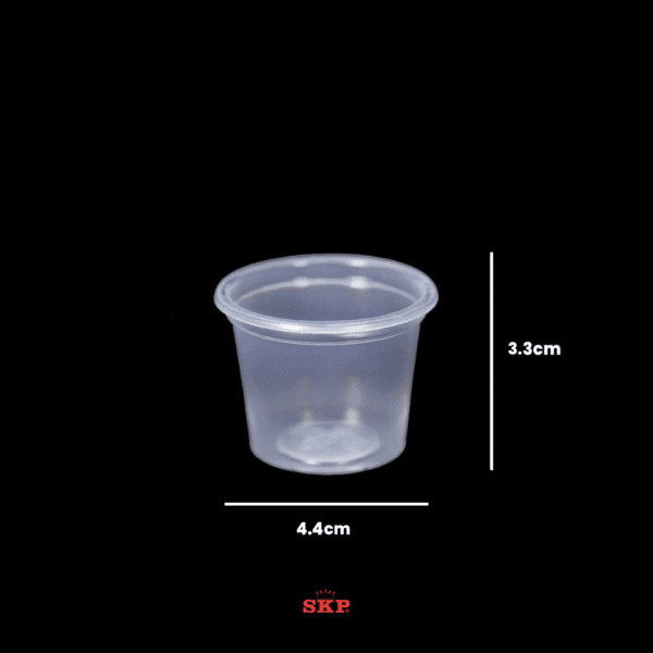 SKP Round Disposable Plastic Sampling Cup With Lid (Multiple Sizes ...