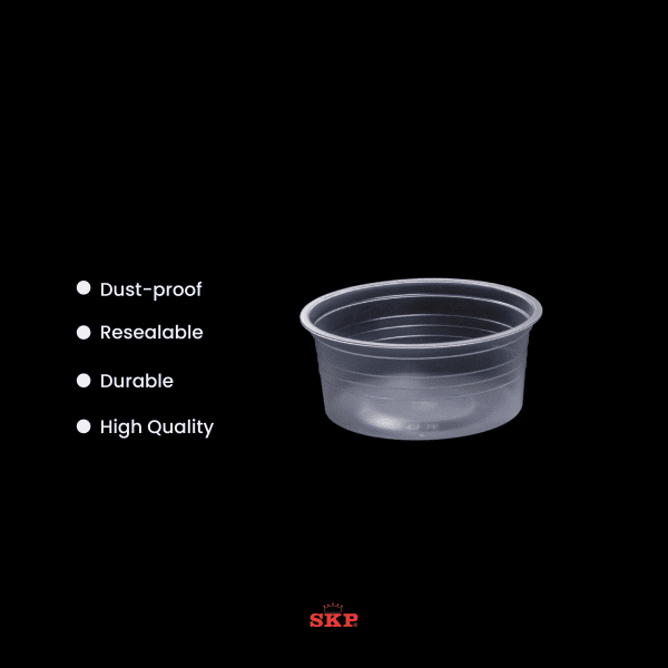 SKP Line Pattern Disposable Round Food Container With Lid – SKP ...
