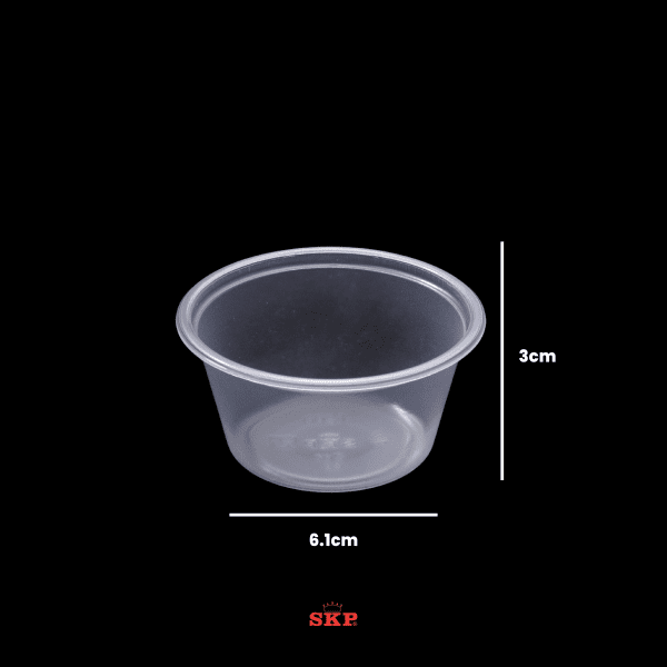 SKP Round Disposable Plastic Sampling Cup With Lid (Multiple Sizes ...