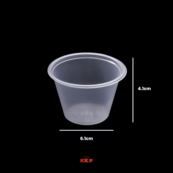 SKP Round Disposable Plastic Sampling Cup With Lid (Multiple Sizes ...