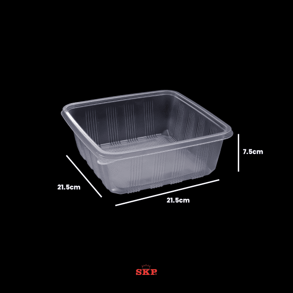 SKP Extra Large Line Pattern Disposable Square Plastic Container/Food ...