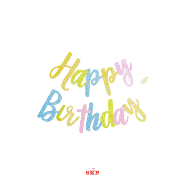 SKP Shimmery Happy Birthday Banner – SKP Official Online Store