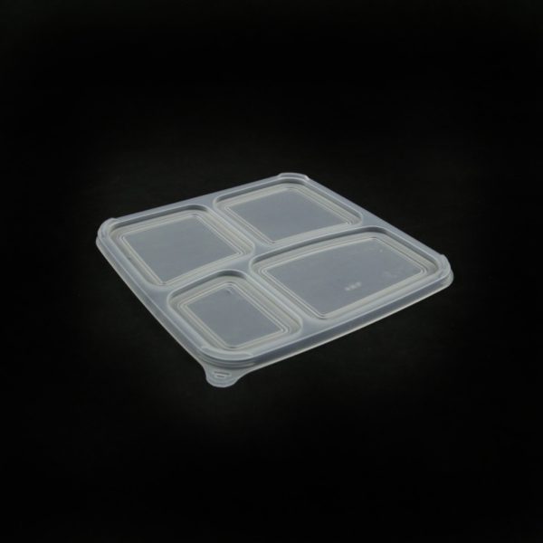 SKP Ecovue Biodegradable Disposable 4 Compartment Container Set With ...