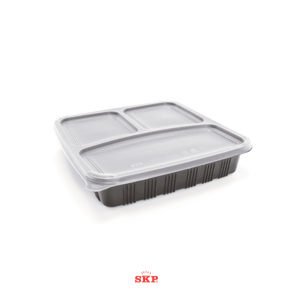 SKP Disposable Compartment Square Plastic Container/Food Packaging With ...