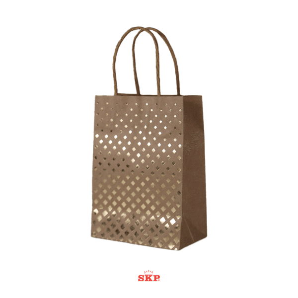 12 x 17 cm Small Kraft Paper Bag With Shiny Patterns – SKP Official ...